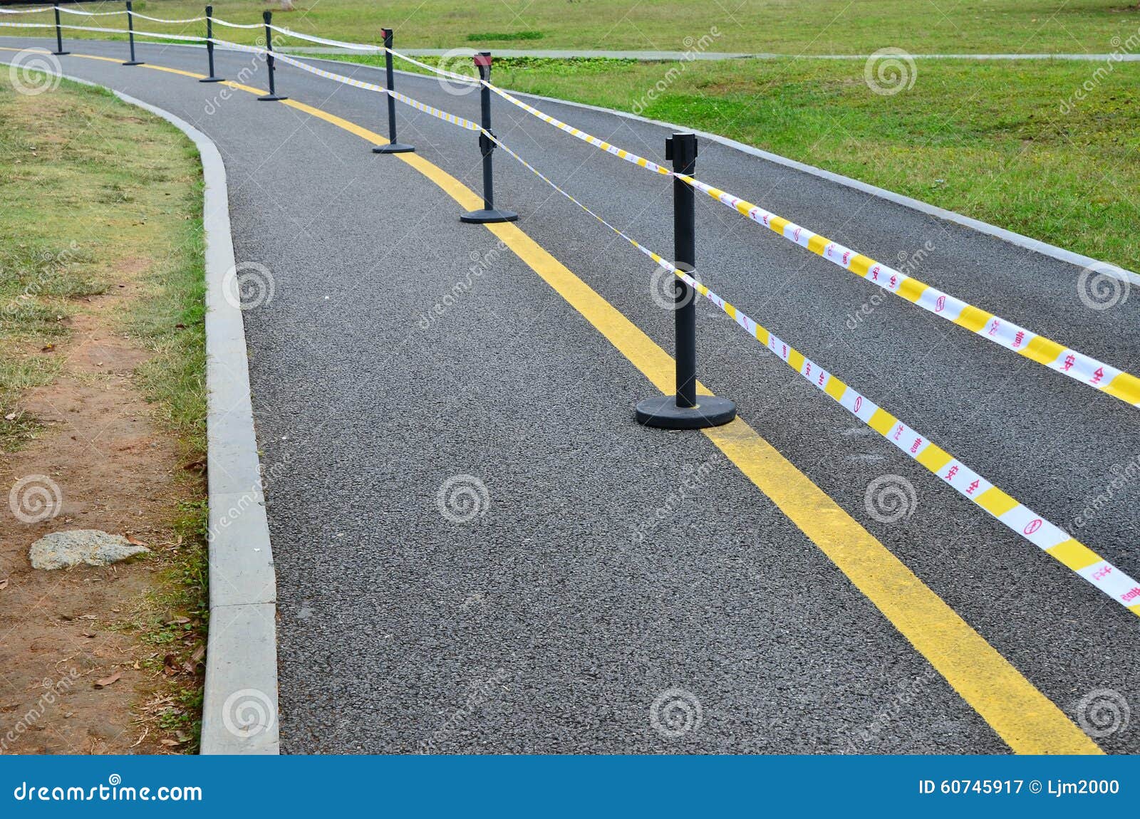 Temporary road isolation stock image. Image of emergency - 60745917