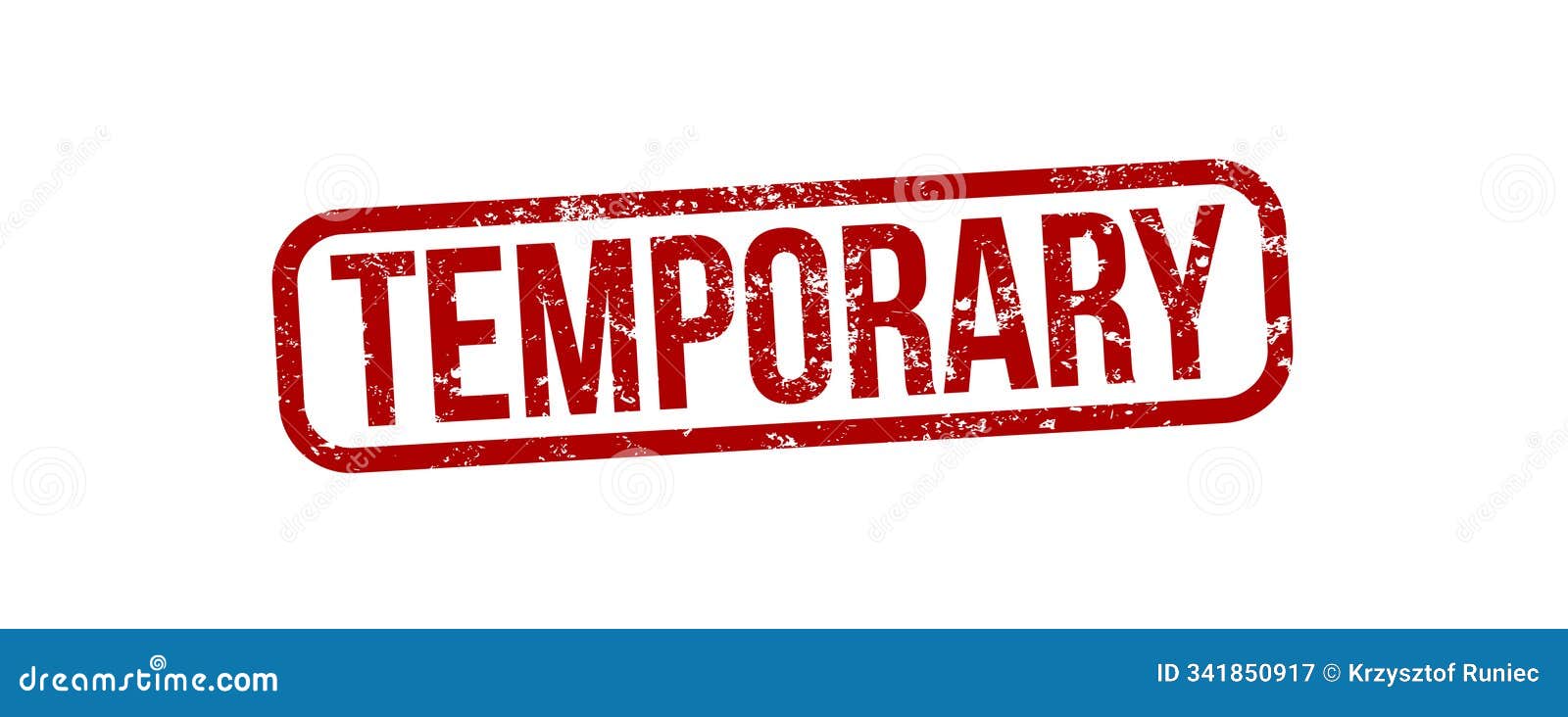 Temporary Rubber Stamp with Grunge Effect Stock Illustration ...