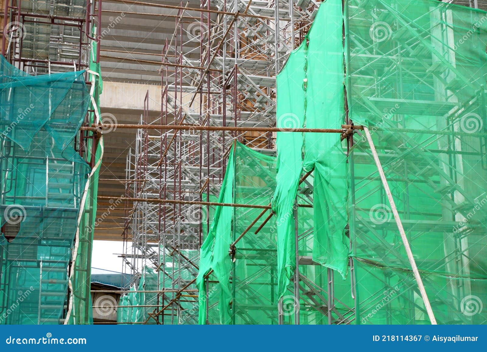 Temporary Staircase and Falsework are Used As a Temporary Support ...