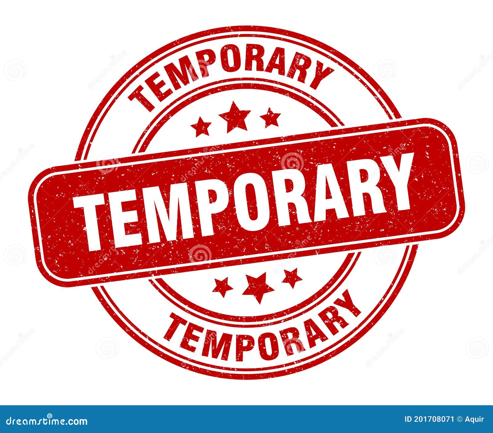 Temporary Stamp. Temporary Label. Round Grunge Sign Stock Vector ...