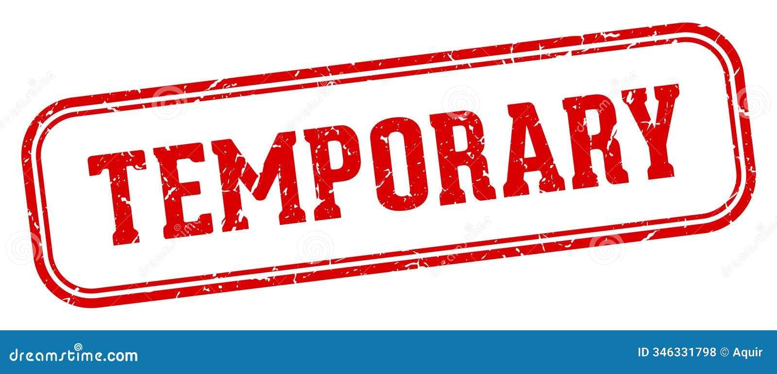 Temporary Stamp. Temporary Label On Transparent Background. Round Sign ...