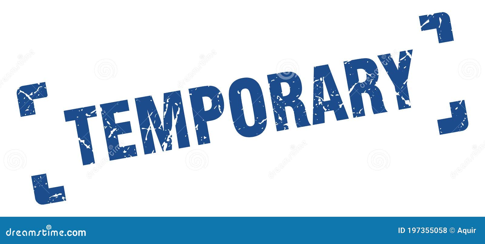 Temporary Stamp. Temporary Label On Transparent Background. Round Sign ...