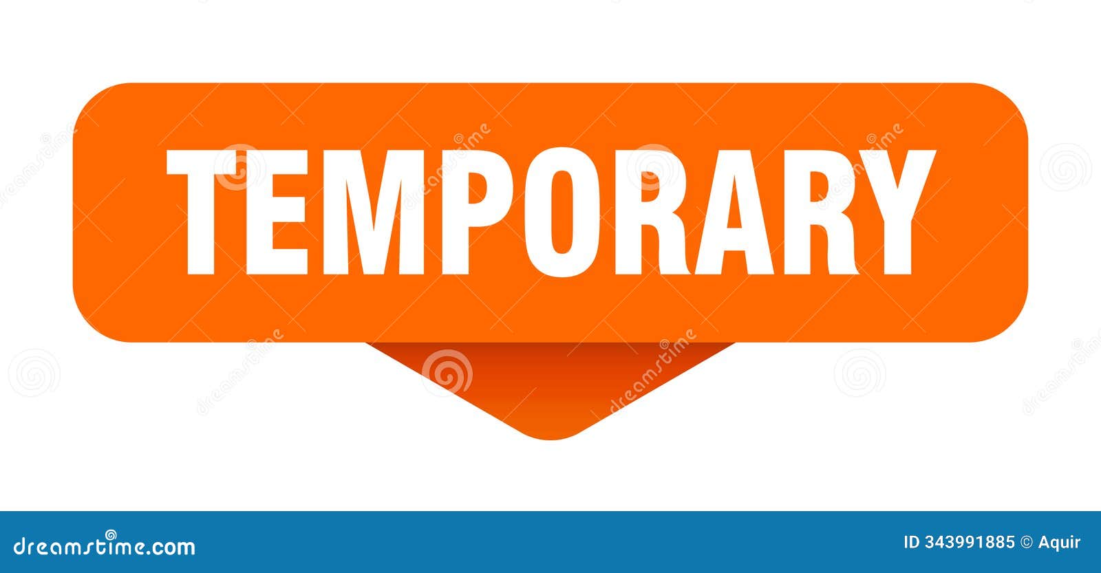 Temporary Sticker. Temporary Sign On Transparent Background Cartoon ...