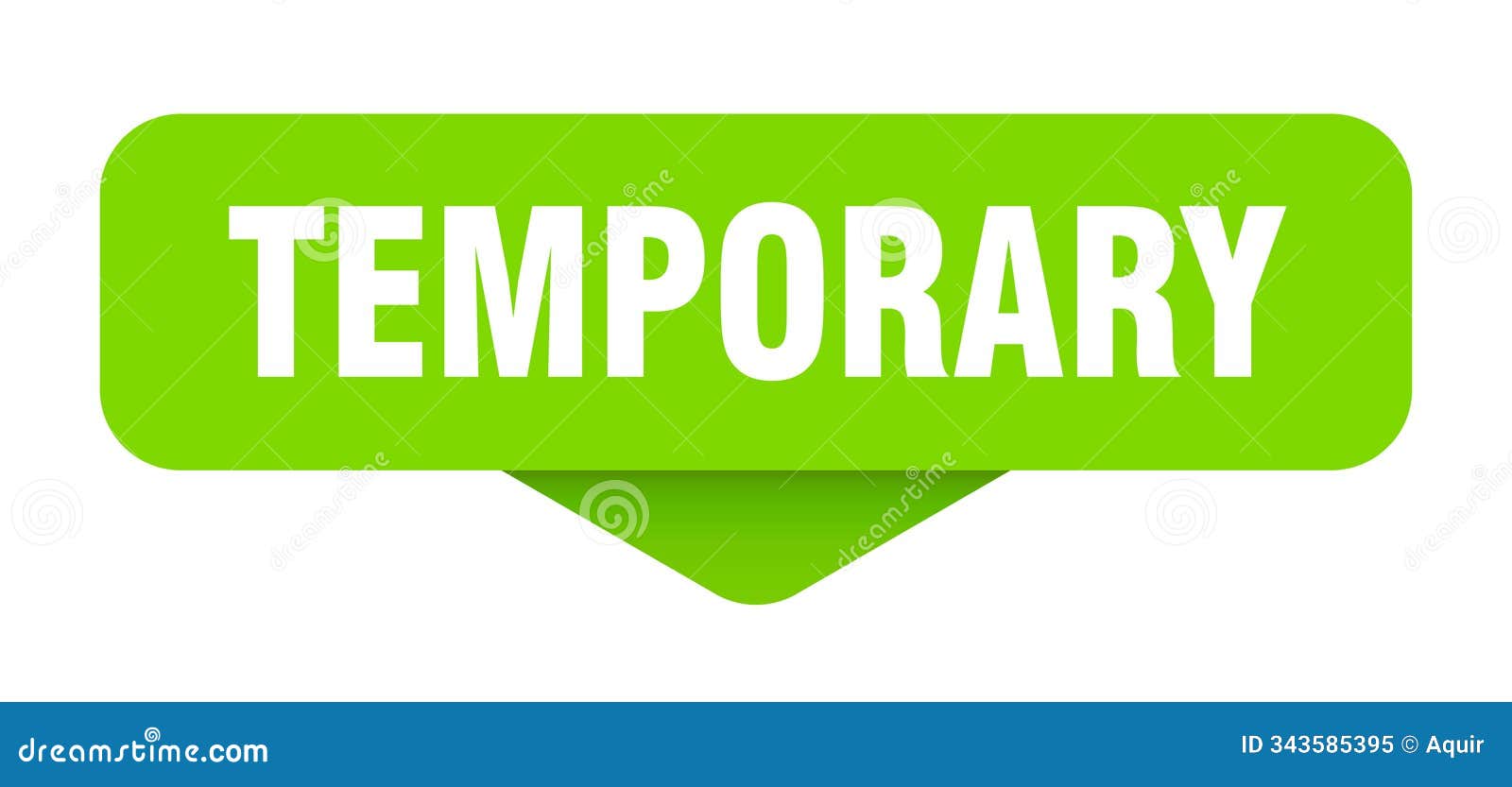 Temporary Sticker. Temporary Sign On Transparent Background Cartoon ...