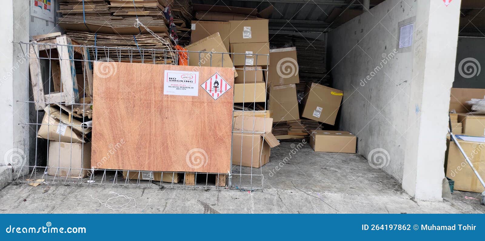 Temporary storage of waste stock photo. Image of industrial - 264197862