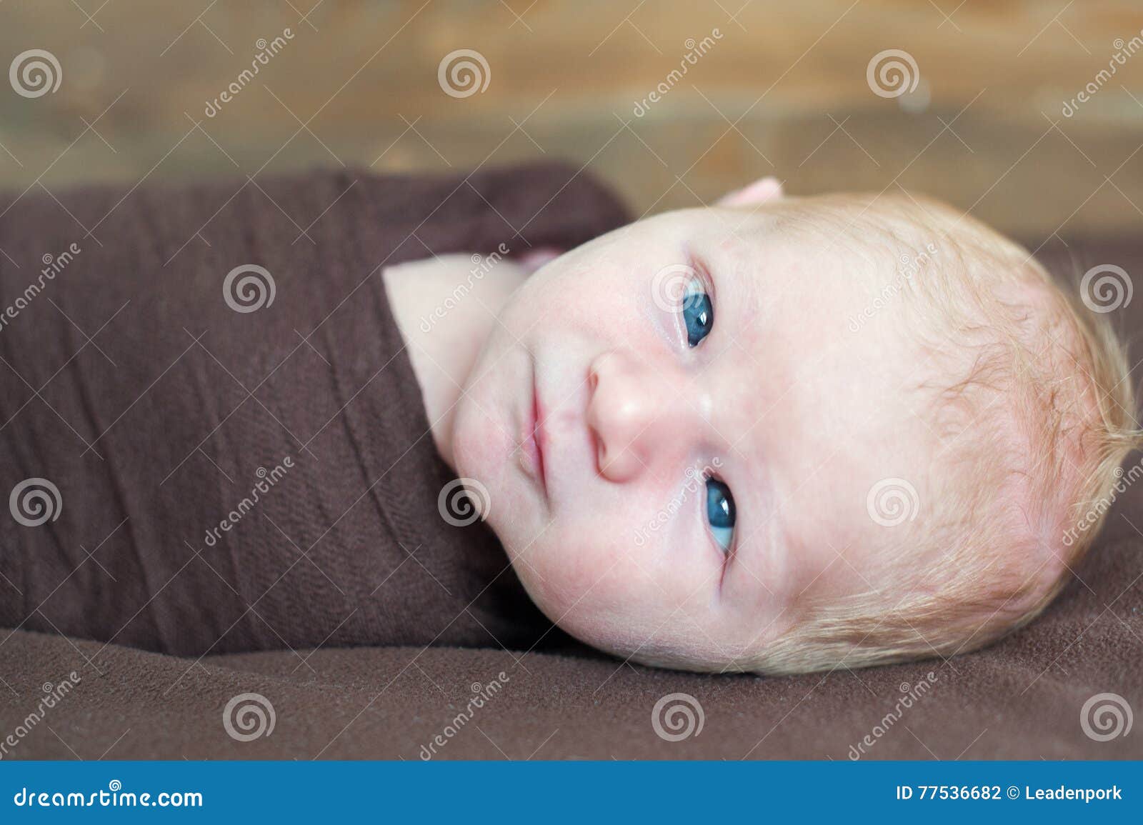 Temporary Strabismus Newborn Stock Photo - Image of european, male ...