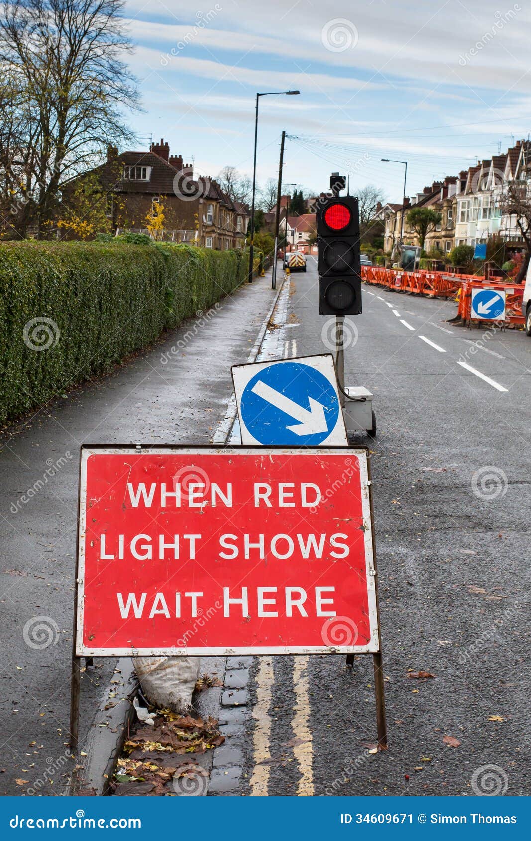 Temporary Traffic Signs Stock Photo | CartoonDealer.com #171307698