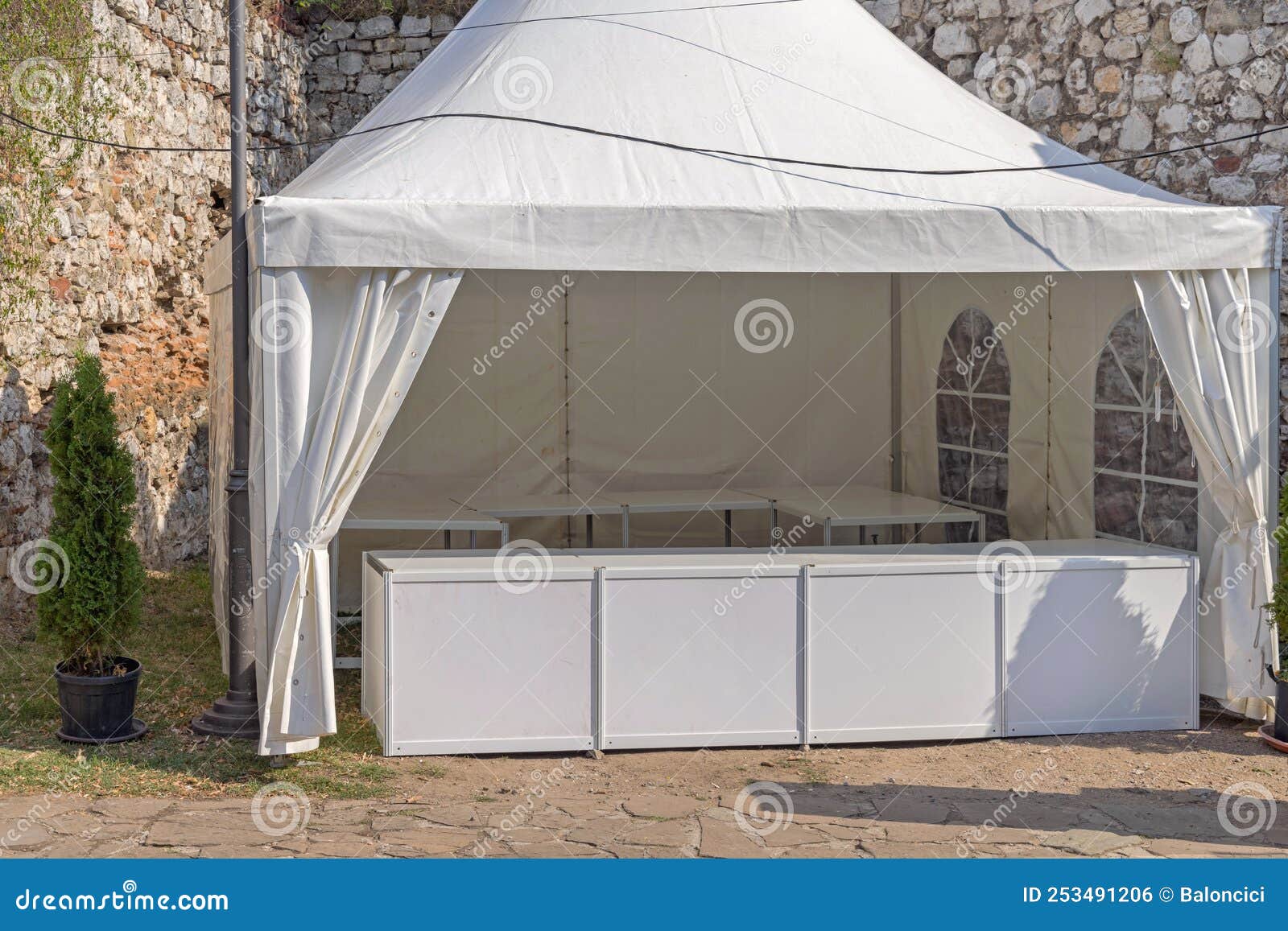 Event Tent Bar stock photo. Image of plastic, drink - 253491206