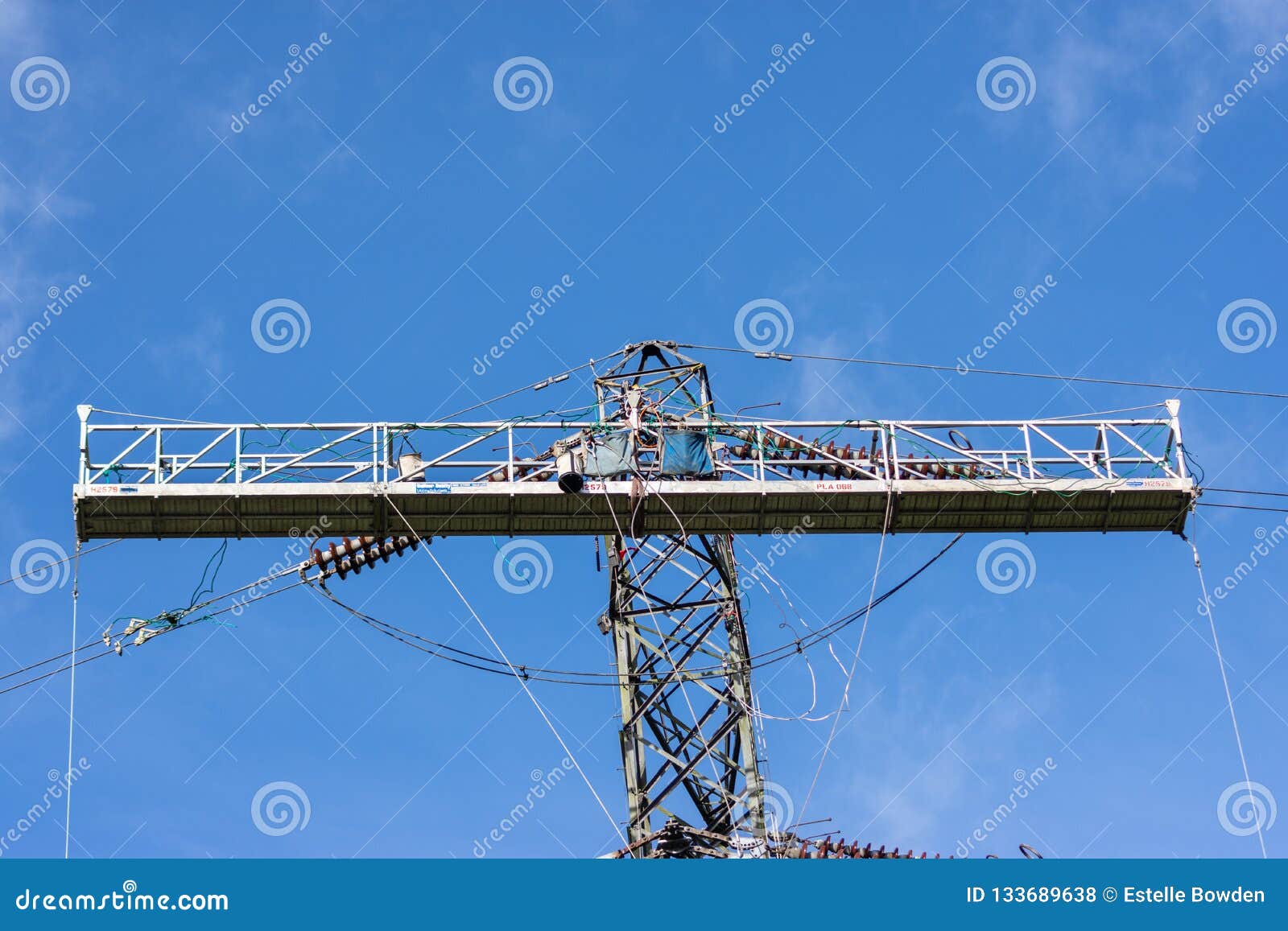 Work Platform on an Electricity Platform Editorial Stock Photo - Image ...