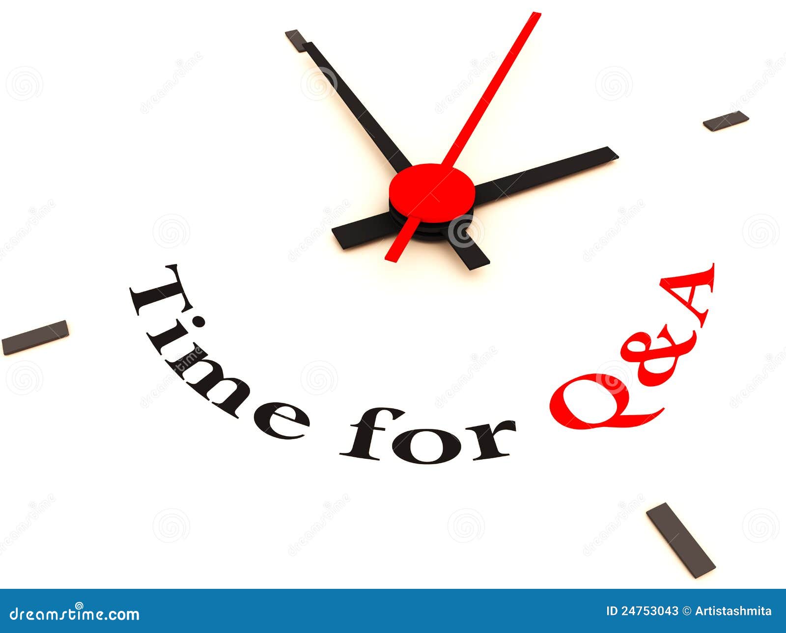 Temps De Q&a Sur L'horloge Illustration Stock - Illustration du ...