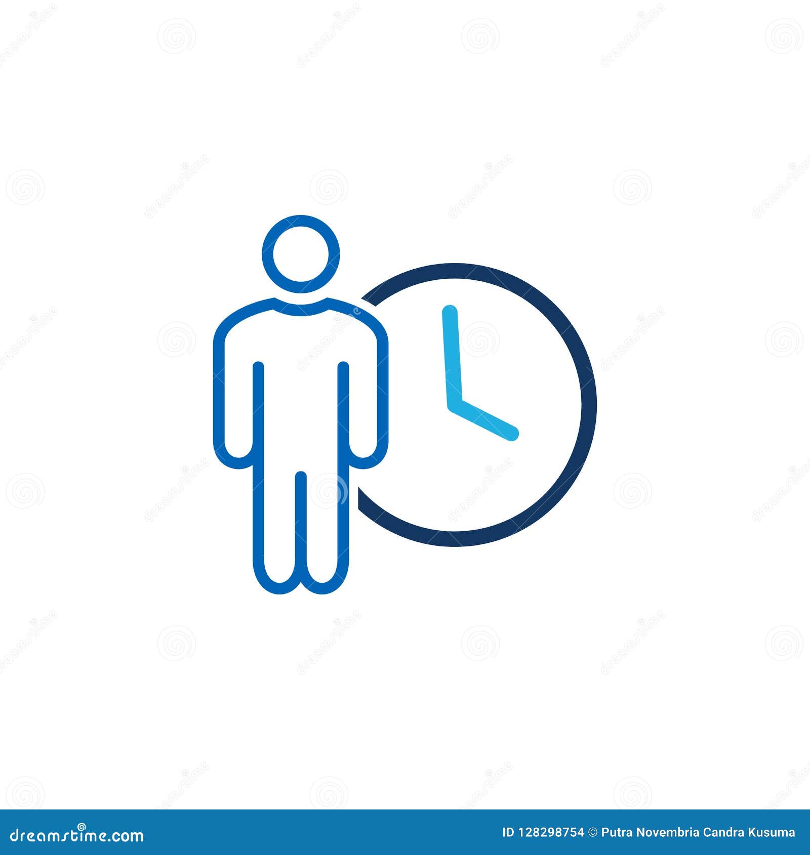 Temps Logo Icon Design De Personnes Illustration de Vecteur ...