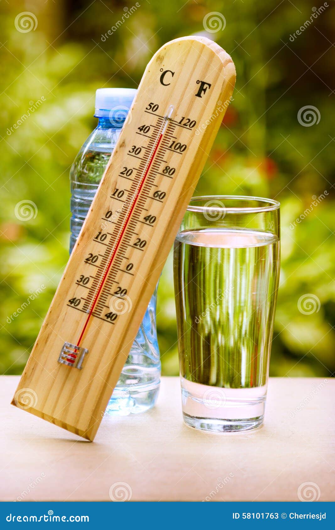 Temps during a Summer Heat Wave Stock Image - Image of healthy, degrees ...