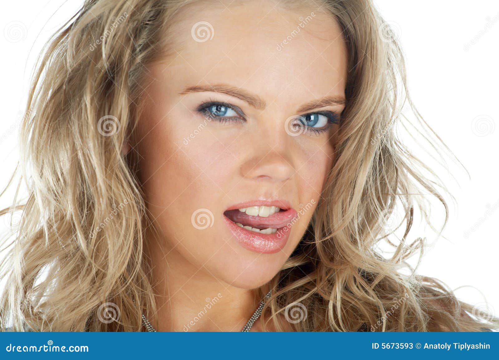 Tempt woman face stock image. Image of blonde, healthy - 5673593