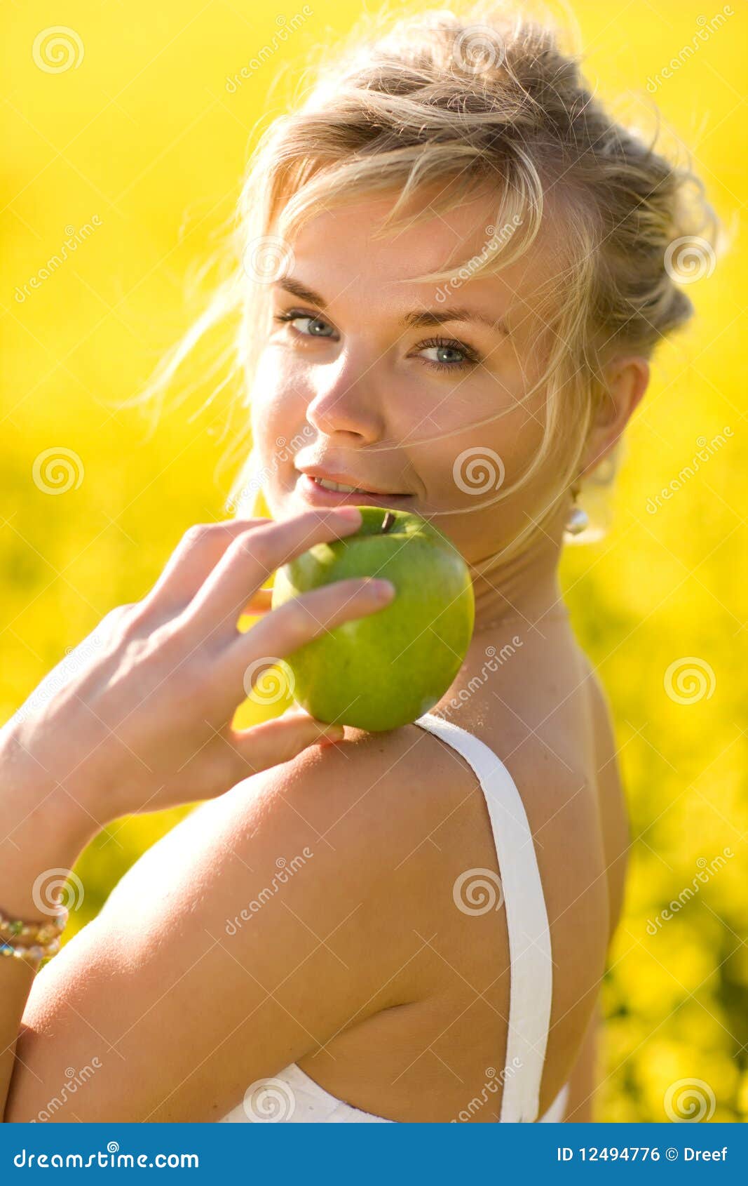 Temptation stock photo. Image of cute, head, person, young - 12494776