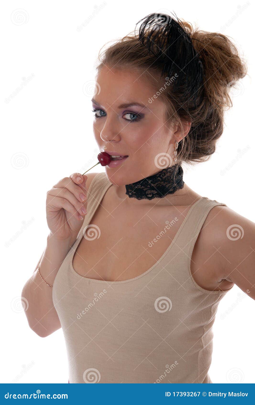 Temptation stock image. Image of cute, sensuality, fruit - 17393267