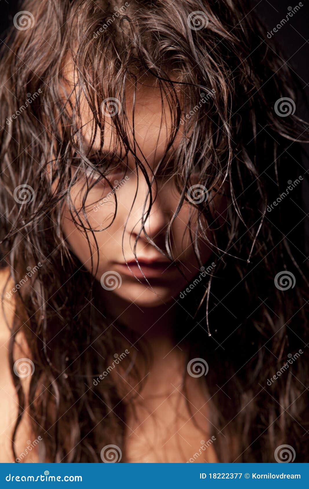 Temptation stock image. Image of lips, glamour, head - 18222377