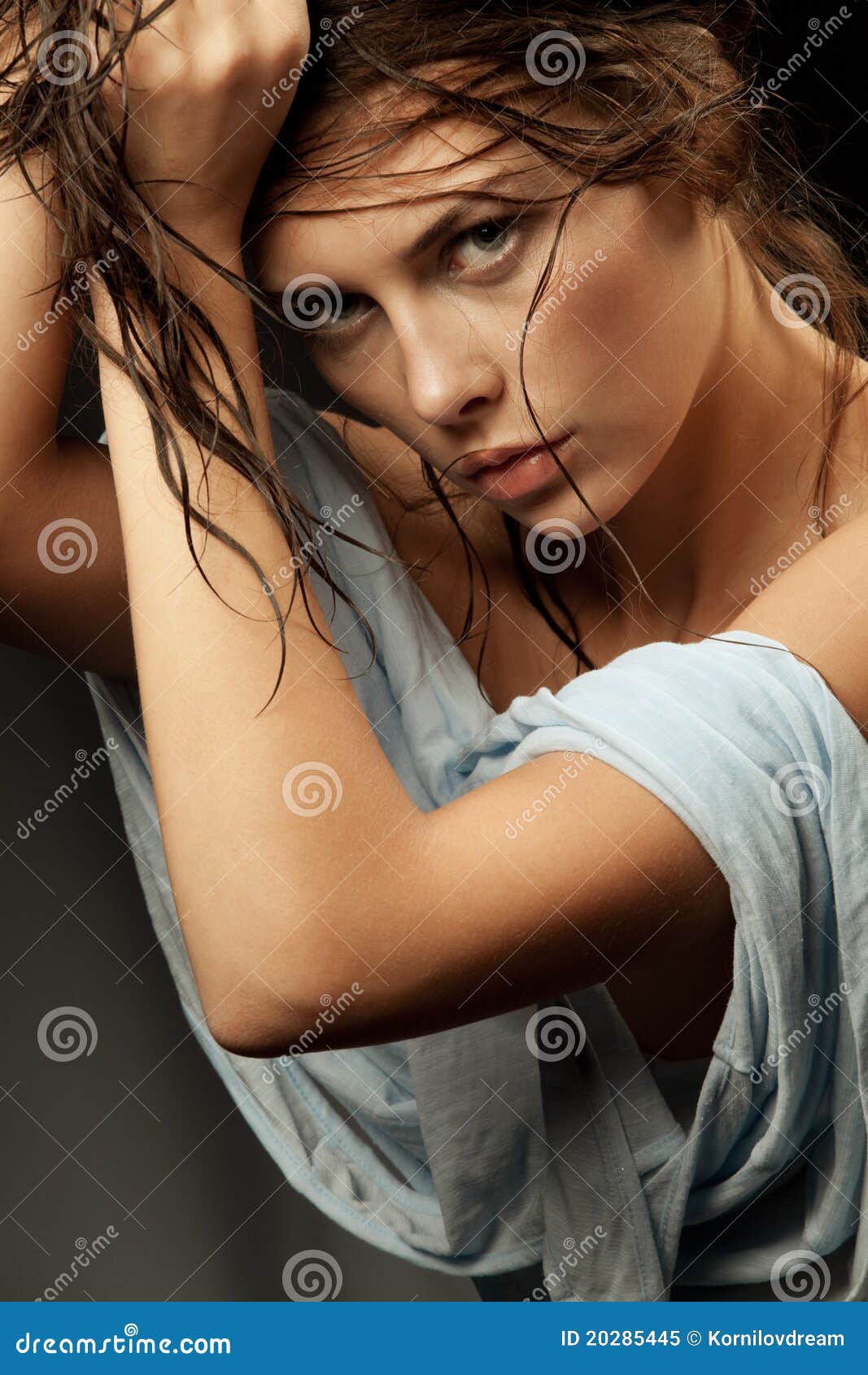 Temptation stock image. Image of shirt, sleeveless, posing - 20285445