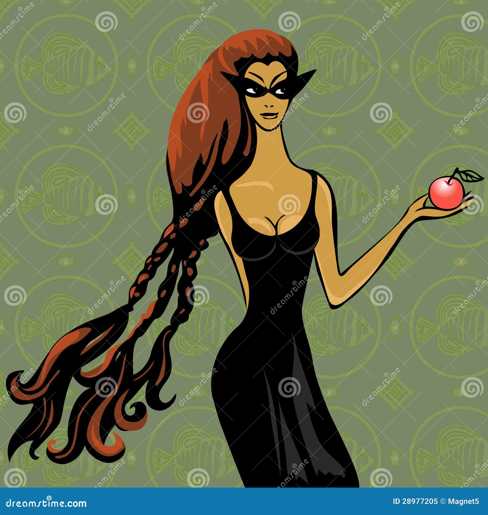 Temptation stock vector. Illustration of slim, surprise - 28977205