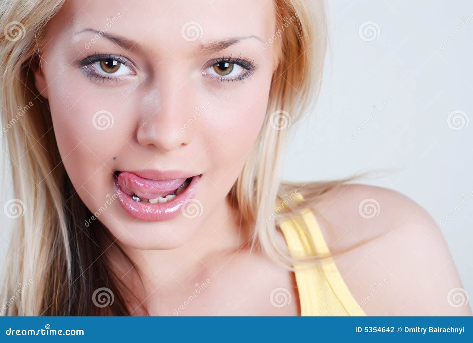 Temptation stock photo. Image of teeth, eyes, human, makeup - 5354642