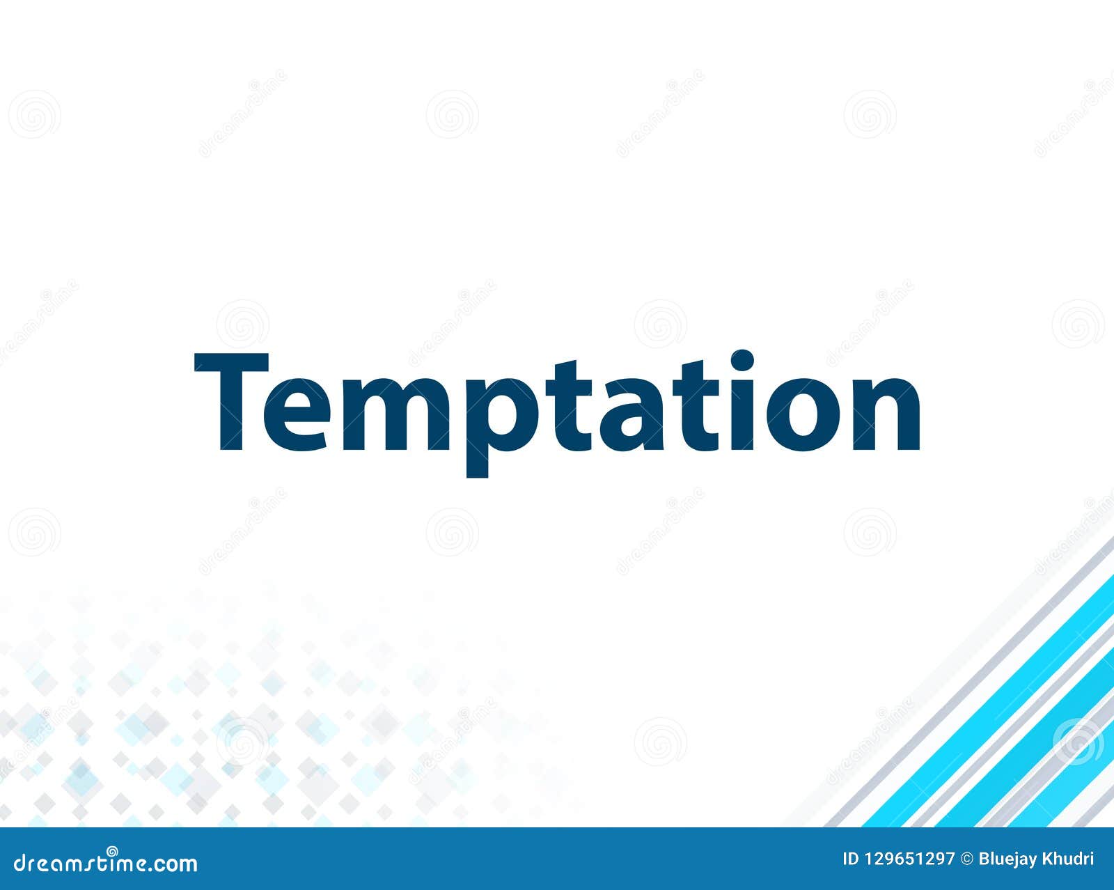 Temptation Modern Flat Design Blue Abstract Background Stock ...