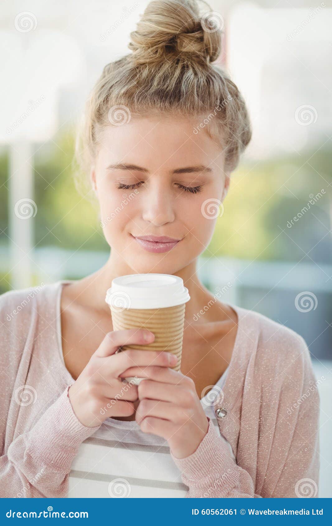 Tempted Woman with Eyes Closed Stock Image - Image of adult, disposable ...