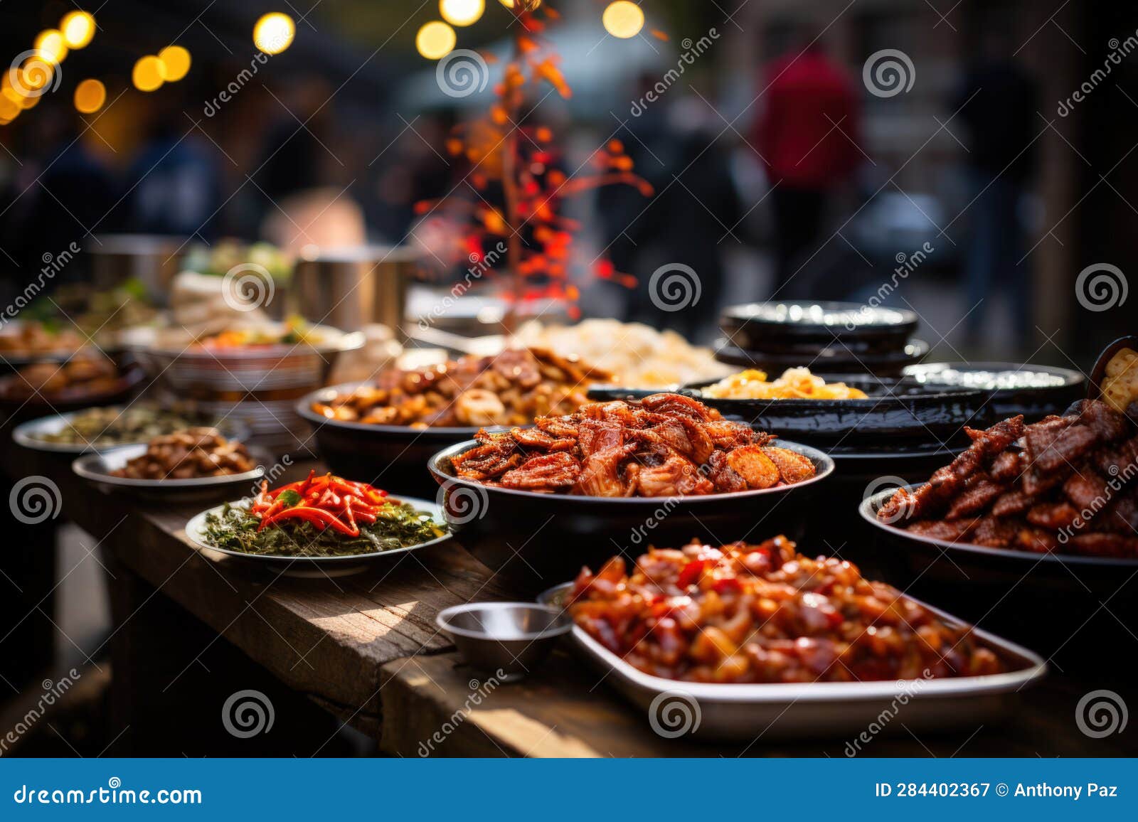 Tempting Appetizers: Well-arranged Assortment of Snacks on a Table ...