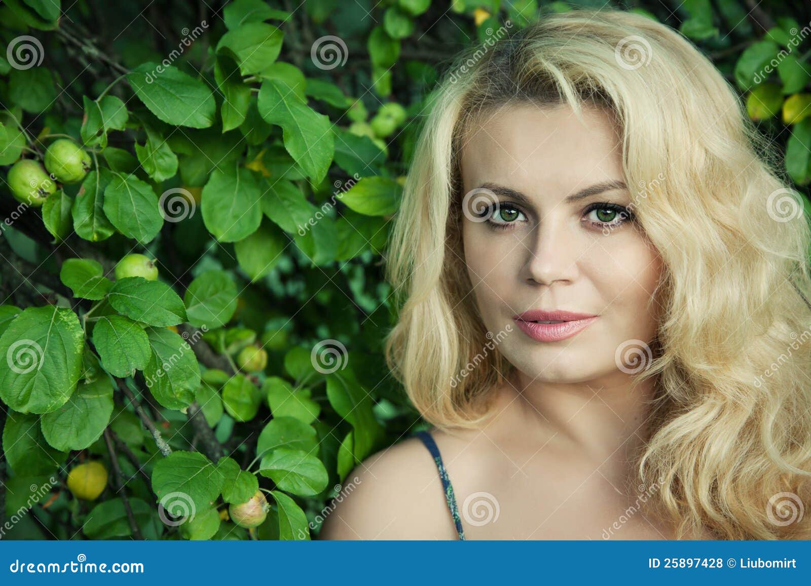 Tempting Eve stock photo. Image of light, blond, fruit - 25897428