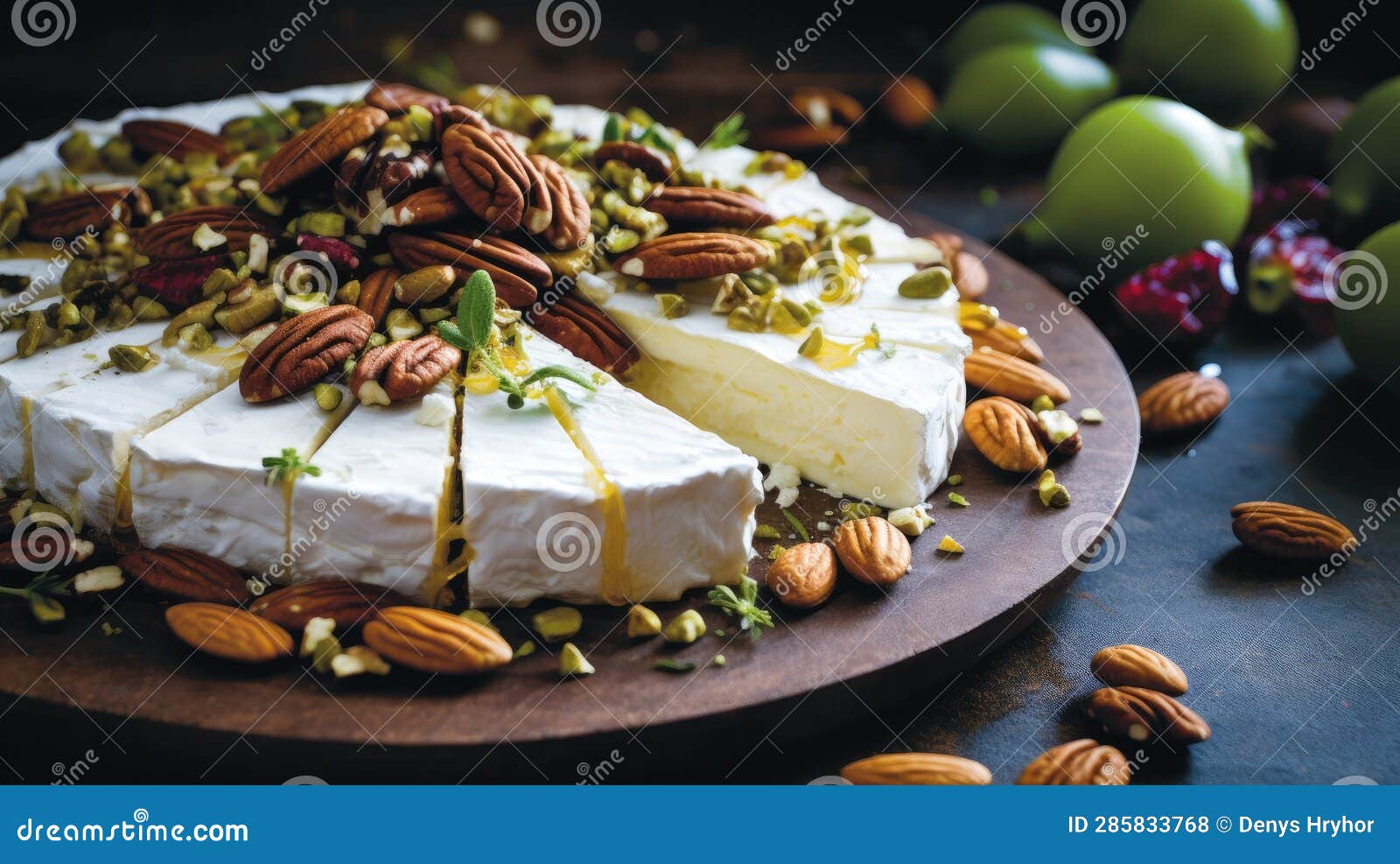 Temptingly Delicious Cream Cheese with Cashews and Nuts. Cheese Paste ...