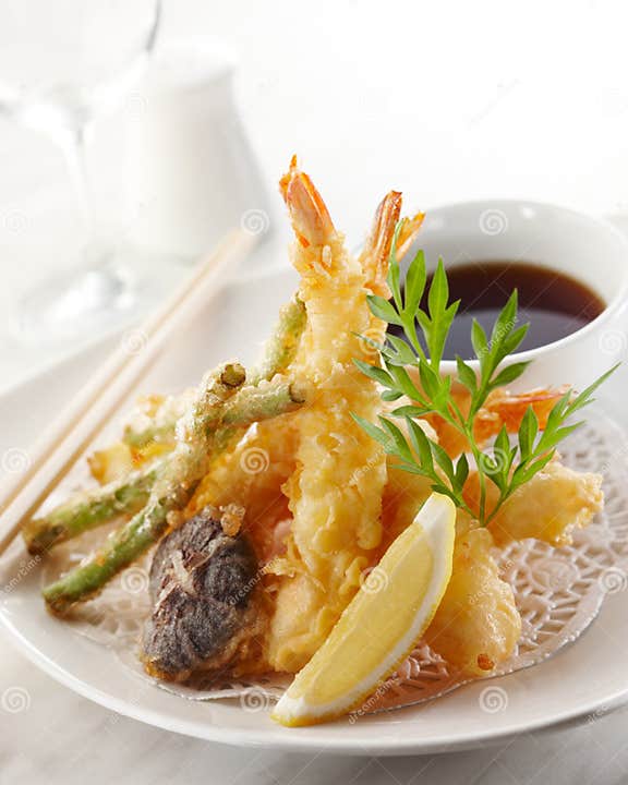 Tempura stock photo. Image of meal, dinner, prawn, lunch - 9053414