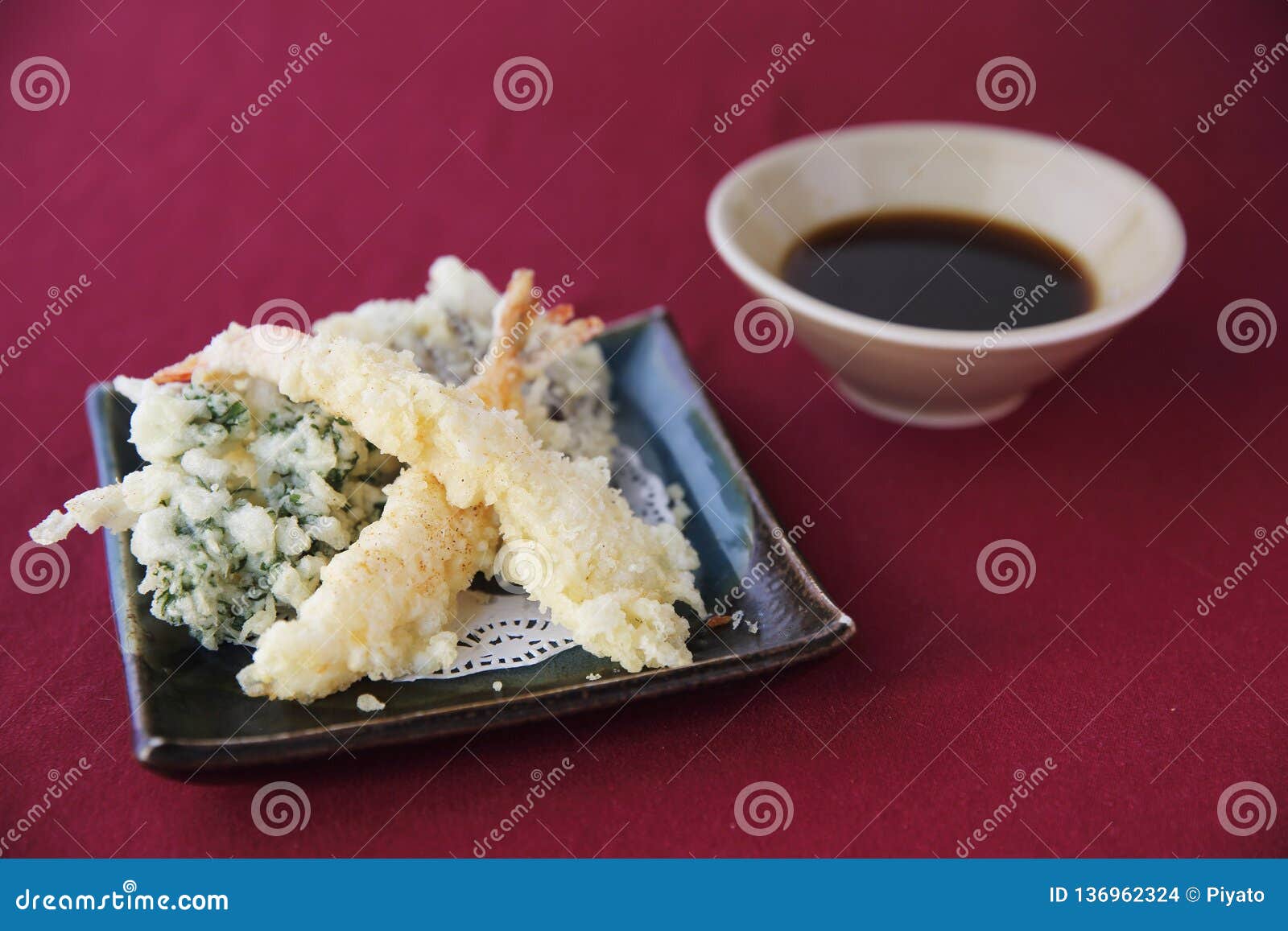 Tempura Set , Japanese Food Stock Photo - Image of seafood, lunch ...