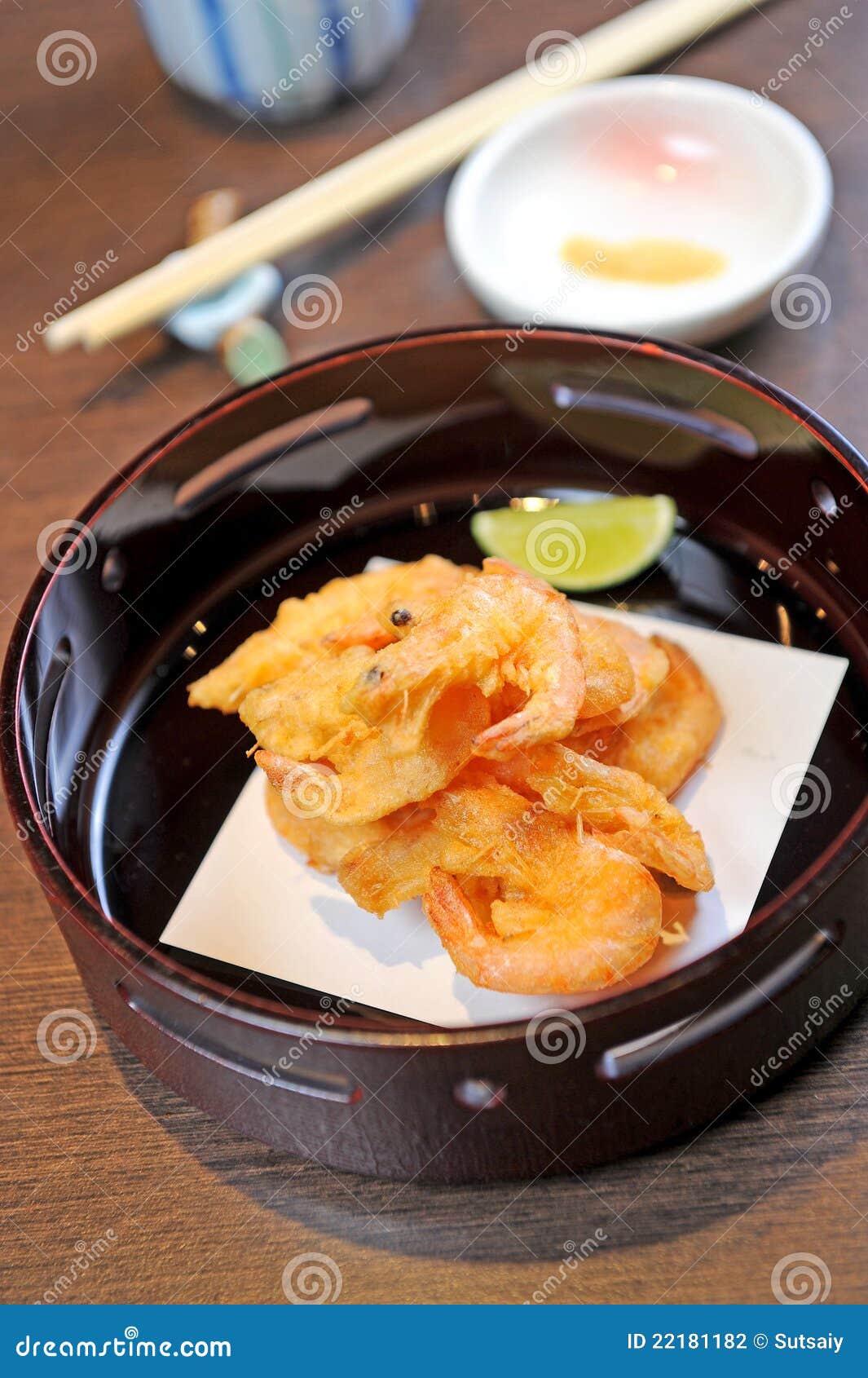 Tempura , Japanese Food stock photo. Image of prawn, eggplant - 22181182