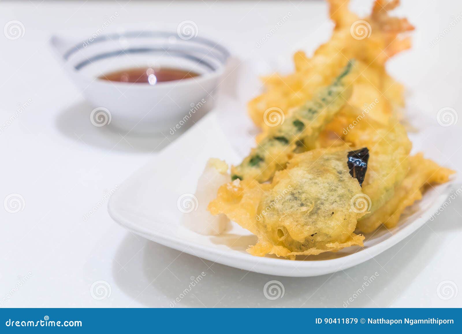 Tempura set stock image. Image of dinner, healthy, ginger - 90411879