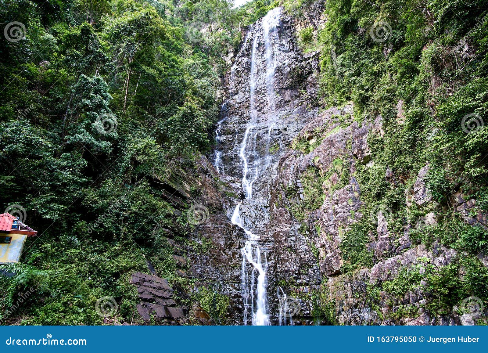Temurun Waterfall at Langkawi, Malaysia Stock Photo - Image of forest ...