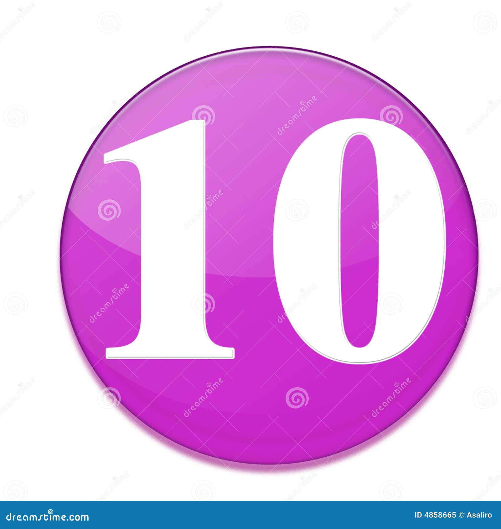 The ten stock illustration. Illustration of numbers, three - 4858665