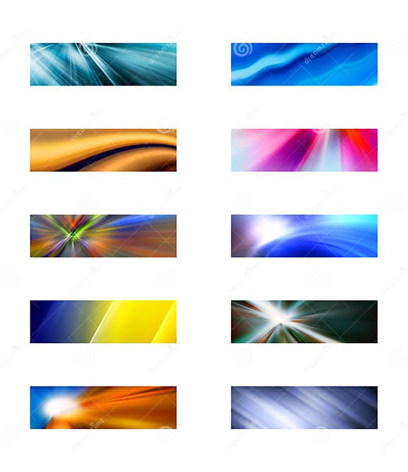 Ten Abstract Rectangular Backgrounds Stock Illustration - Illustration ...