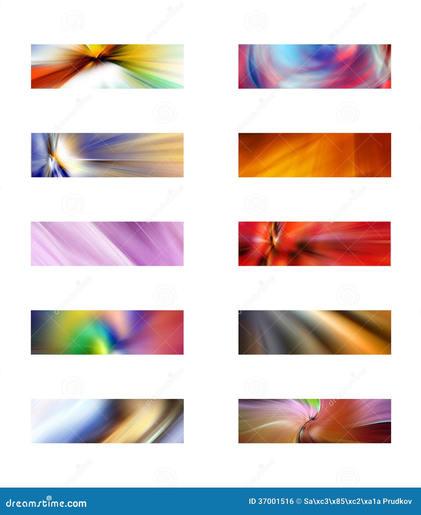 Ten Abstract Rectangular Backgrounds Stock Illustration - Illustration ...
