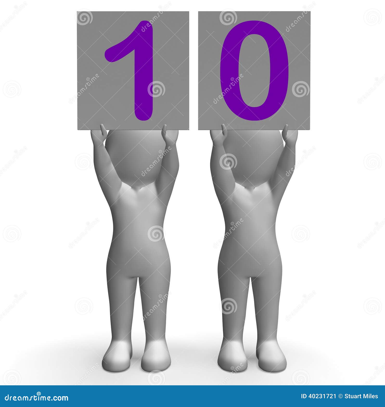 Ten Banners Show Best Marks and Results Stock Illustration ...