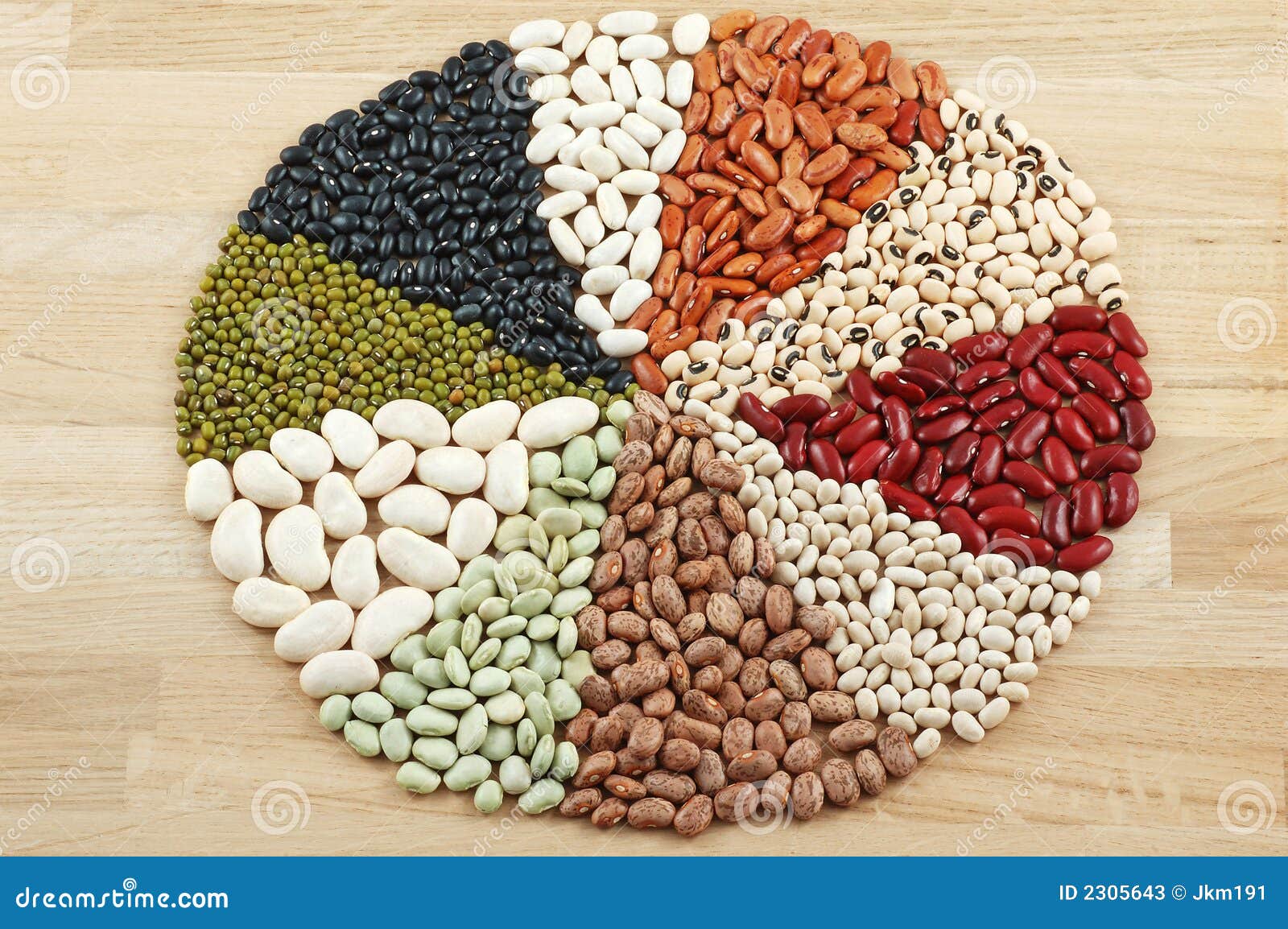 Ten Bean Mix. stock image. Image of beans, selection, circle - 2305643