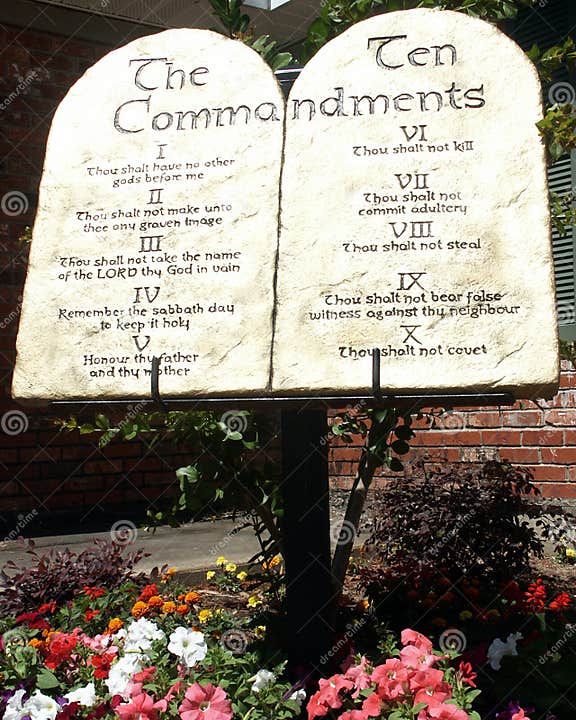 The Ten Commandments stock image. Image of flowers, command - 135475