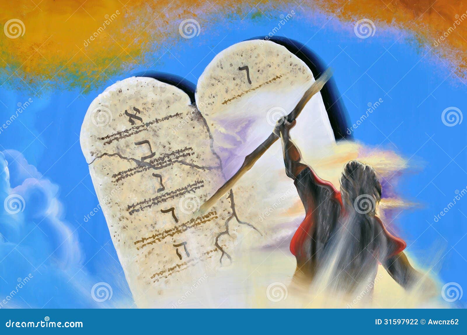 Ten Commandments Background Stock Photography | CartoonDealer.com #31597922