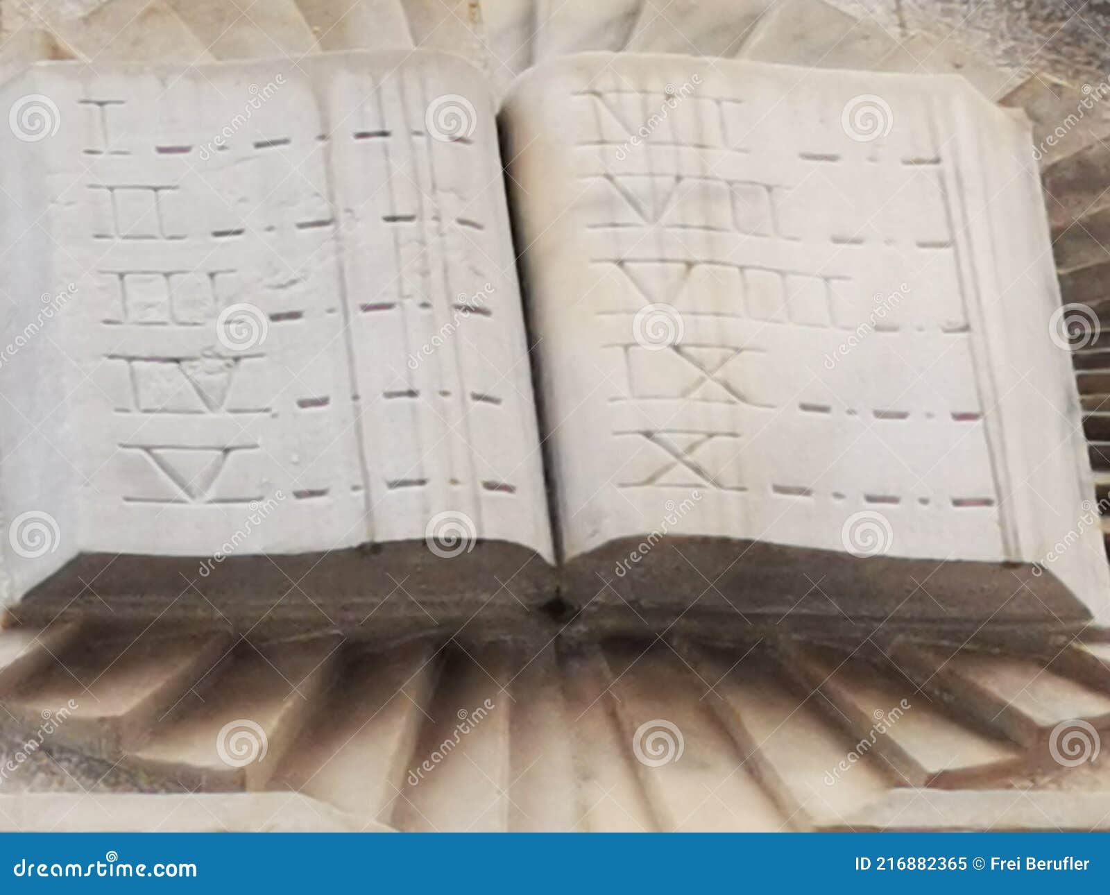 Ten Commandments On Stone Tablets Inside Of Former Limestone Quarry ...