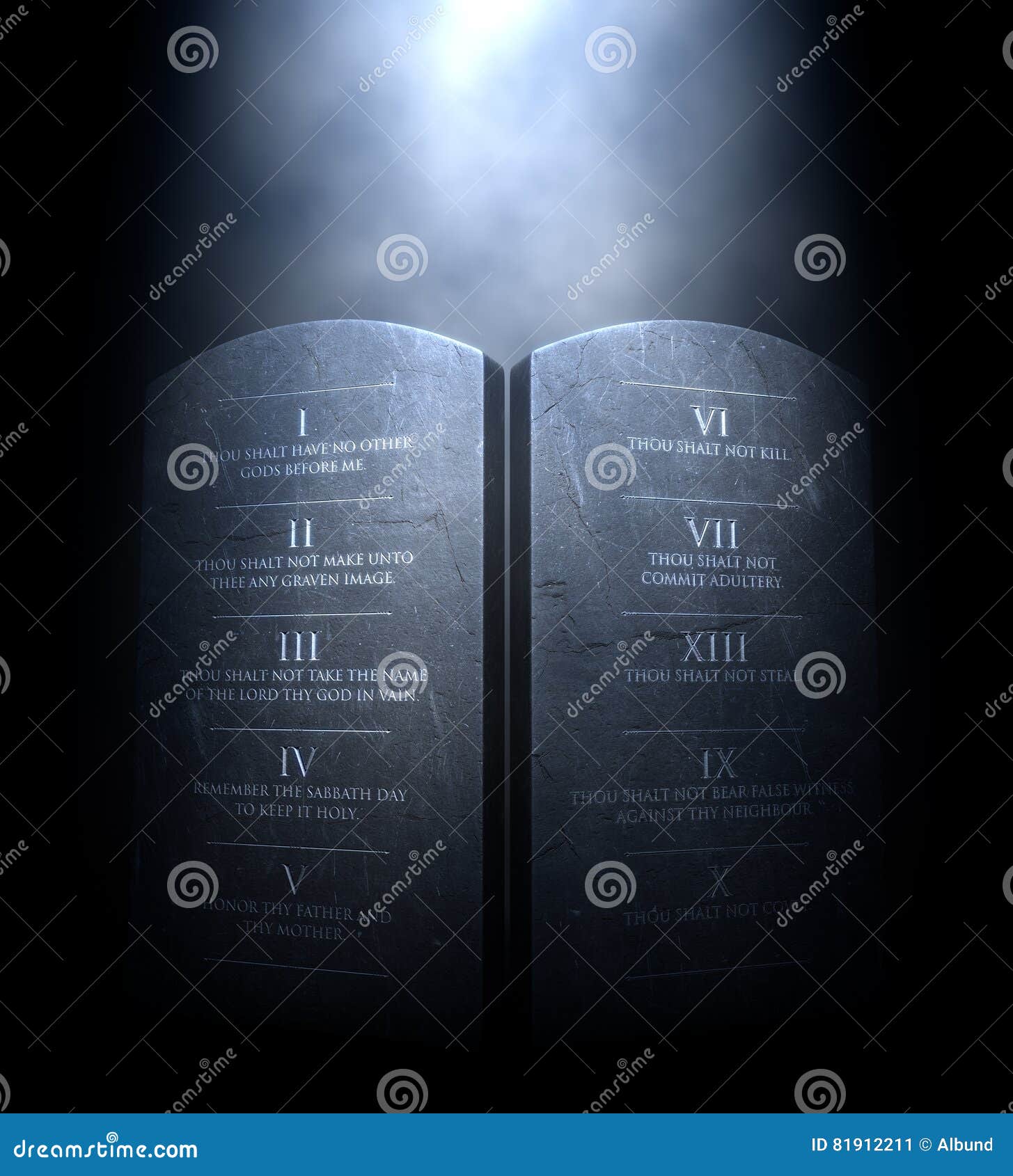 Ten Commandments stock illustration. Illustration of concept - 81912211