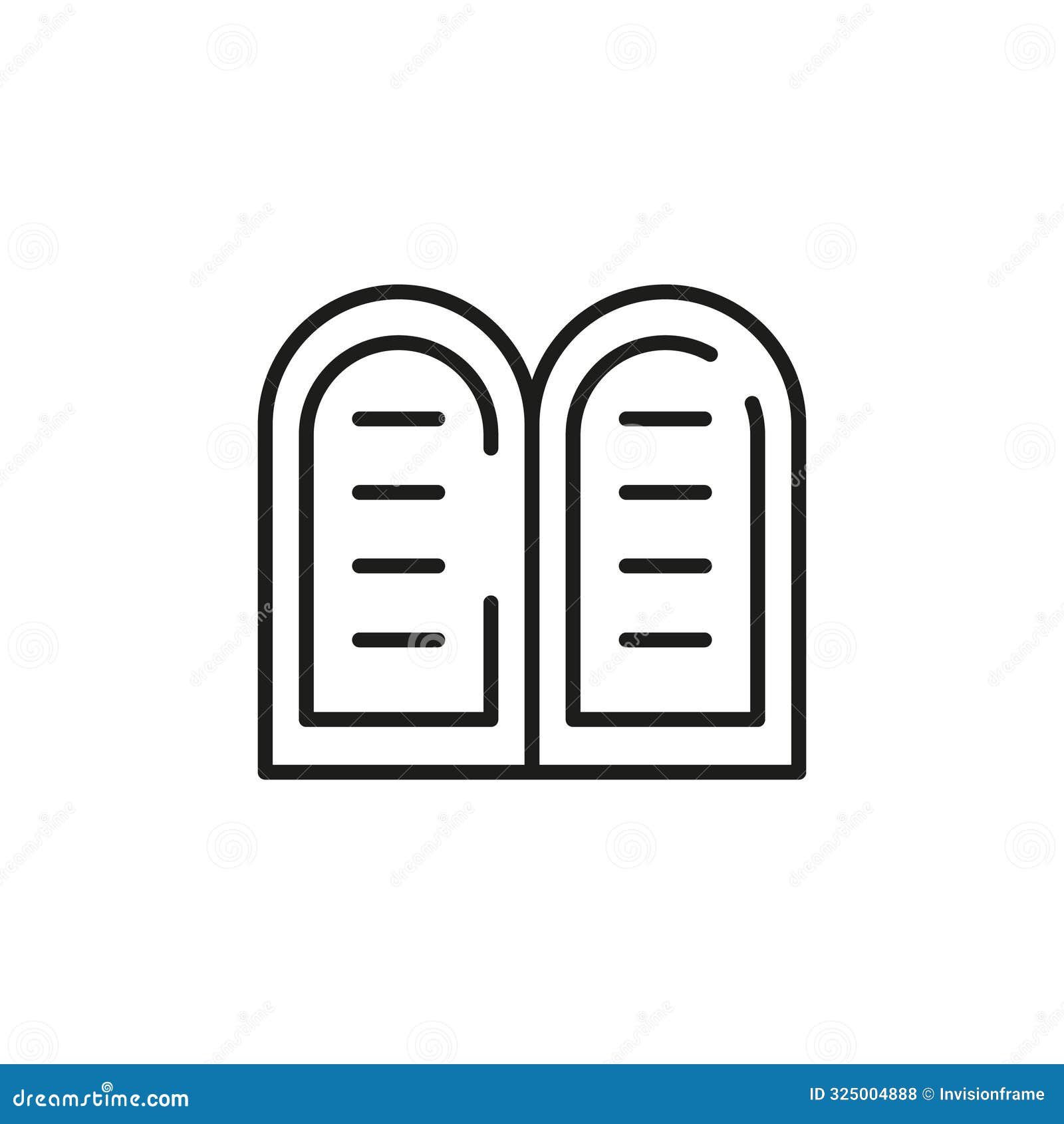 Ten Commandments icon stock illustration. Illustration of identity ...