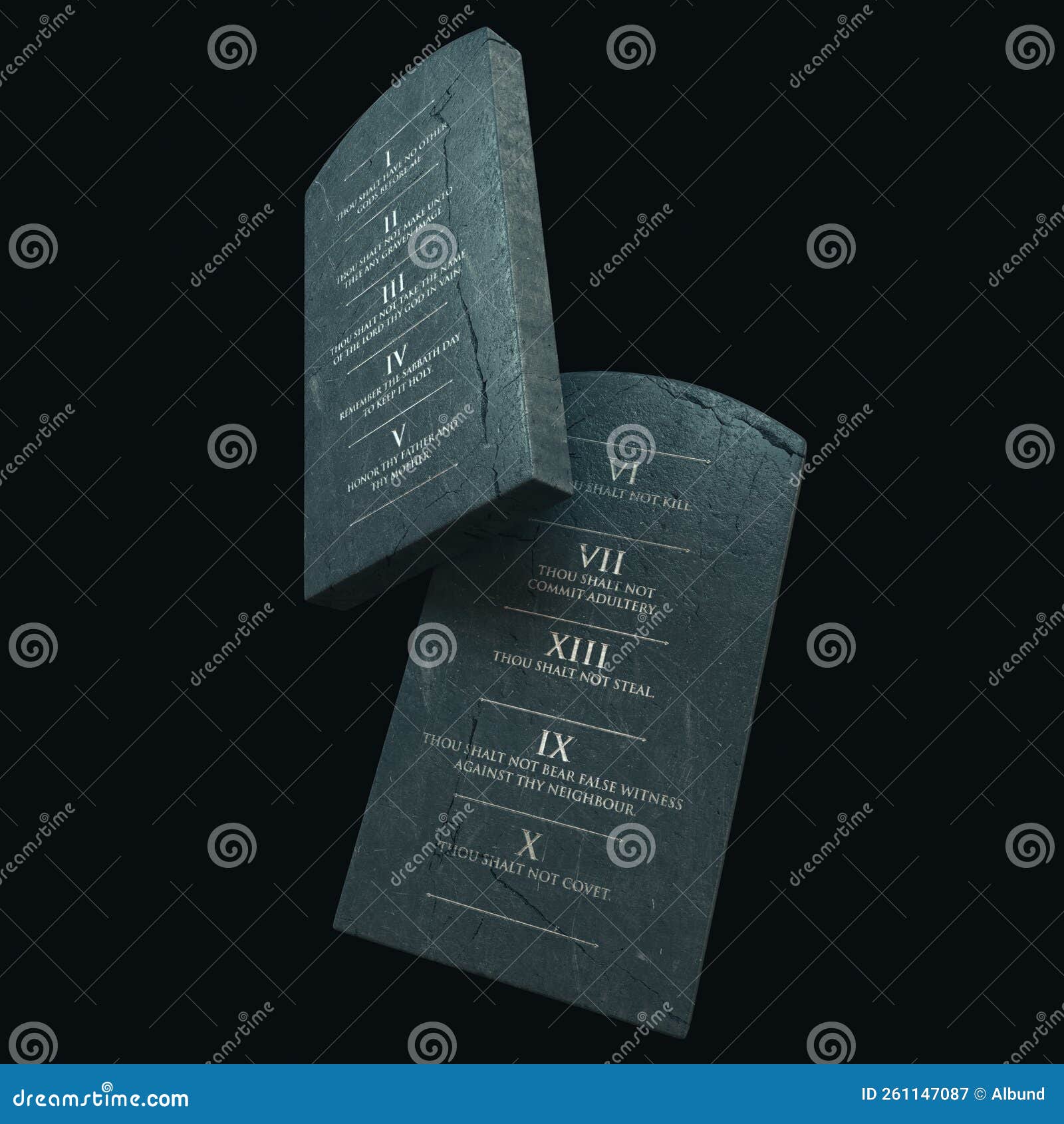 Ten Commandments Stone Tablets Royalty-Free Stock Photo | CartoonDealer ...