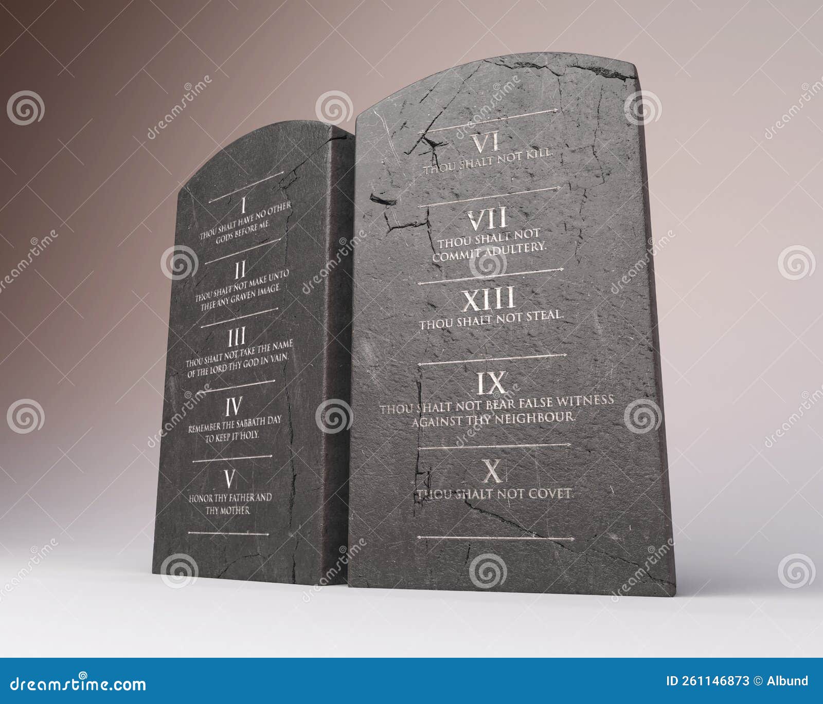 Ten Commandments Stone Tablets Royalty-Free Stock Photography ...