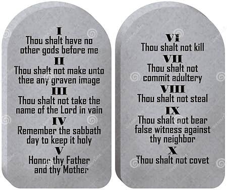 Ten Commandments Tablets stock illustration. Illustration of graphics ...