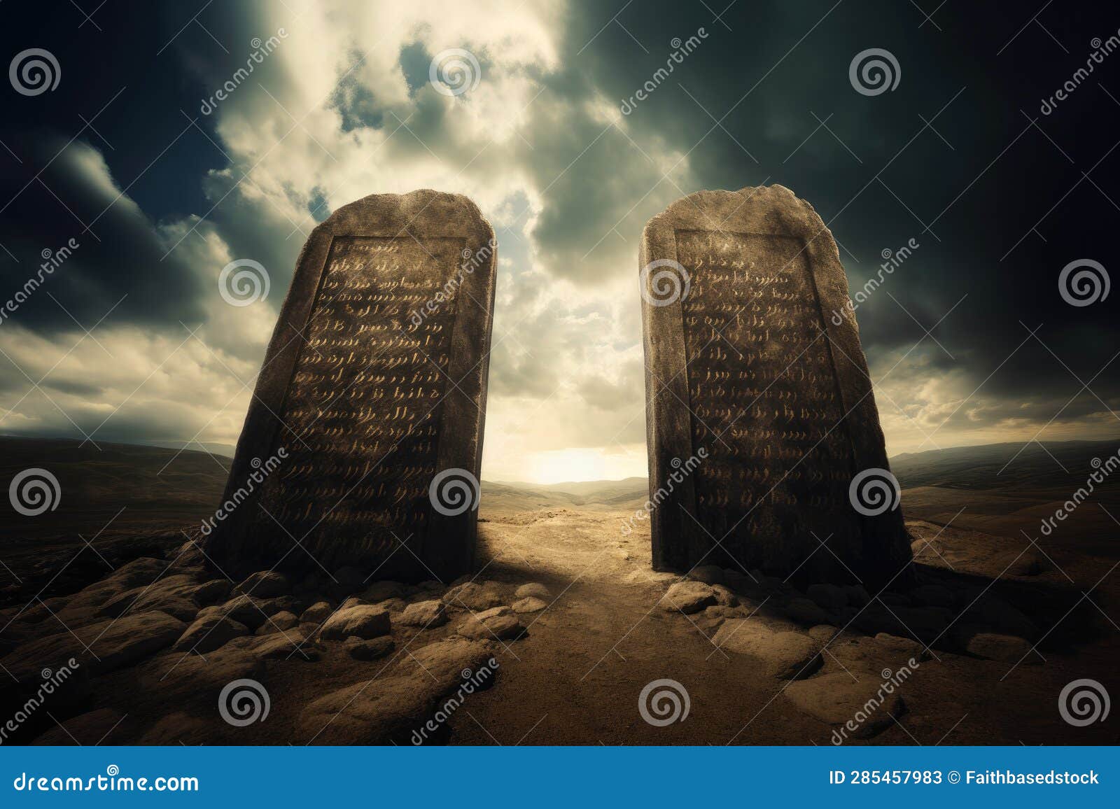 The Ten Commandments: Tablets of the Law, Tablets of Stone, Stone ...