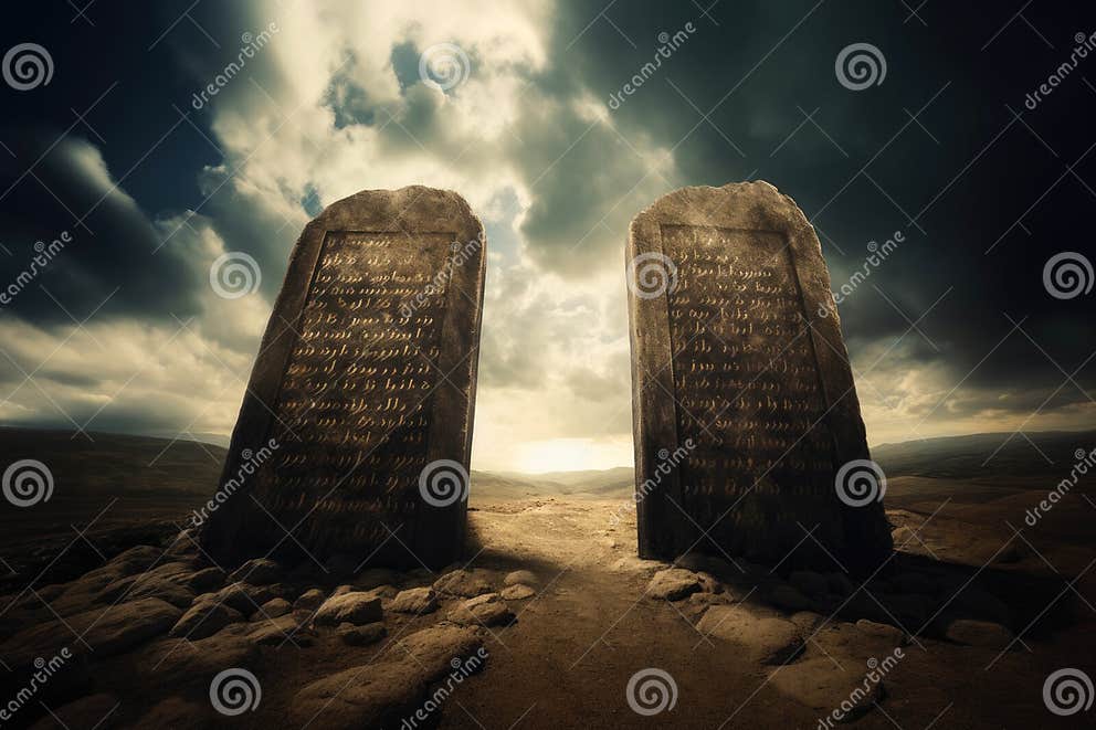 The Ten Commandments: Tablets of the Law, Tablets of Stone, Stone ...