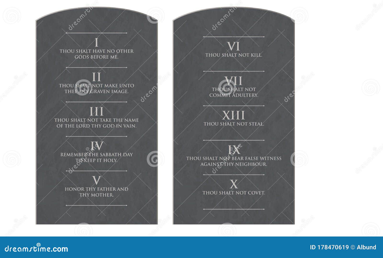 Ten Commandments stock illustration. Illustration of slab - 178470619