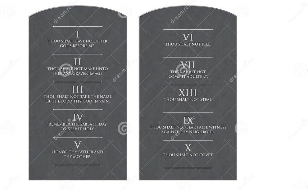 Ten Commandments stock illustration. Illustration of slab - 178470619